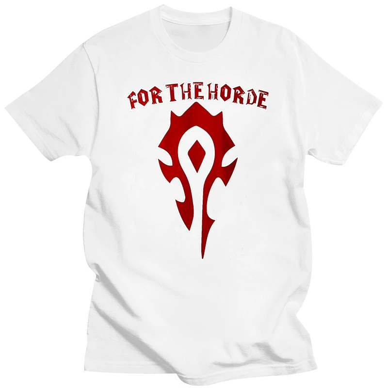 NEW-BLACK-T-SHIRT-FOR-THE-HORDE-PERSONALIZED-TEE-100-COTTON-Tops-Men-T ...