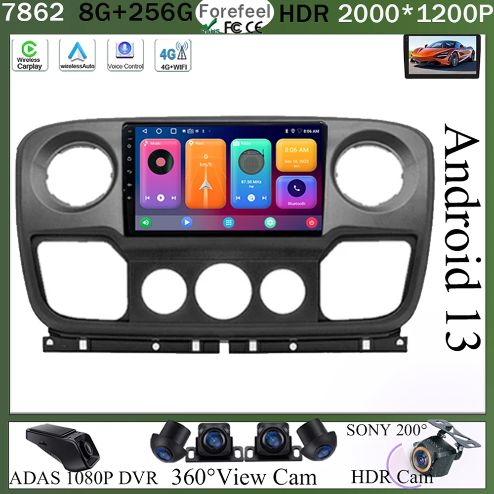 Android-For-Renault-Master-Nissan-NV400-Opel-Movano-2010-2021-Video ...