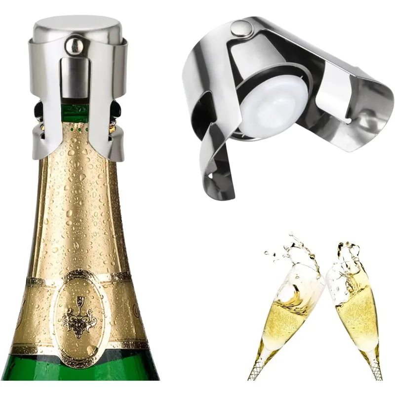 Rolhas-De-Garrafa-De-Vinho-Espumante-Champagne-Cork-Saver-Conjunto-De ...
