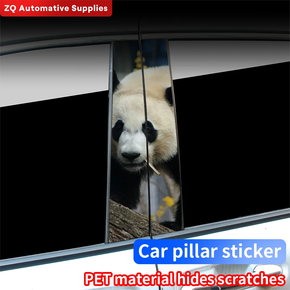Panda-Car-Stickers-Auto-B-Pillar-Waterproof-Funny-Decoration-Cover ...