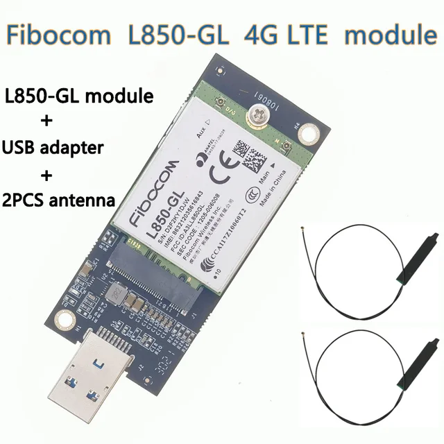 USB 4G Modul L860-GL FDD-LTE TDD-LTE Cat16 Kartu 4G L860 GL LTE Modul ...