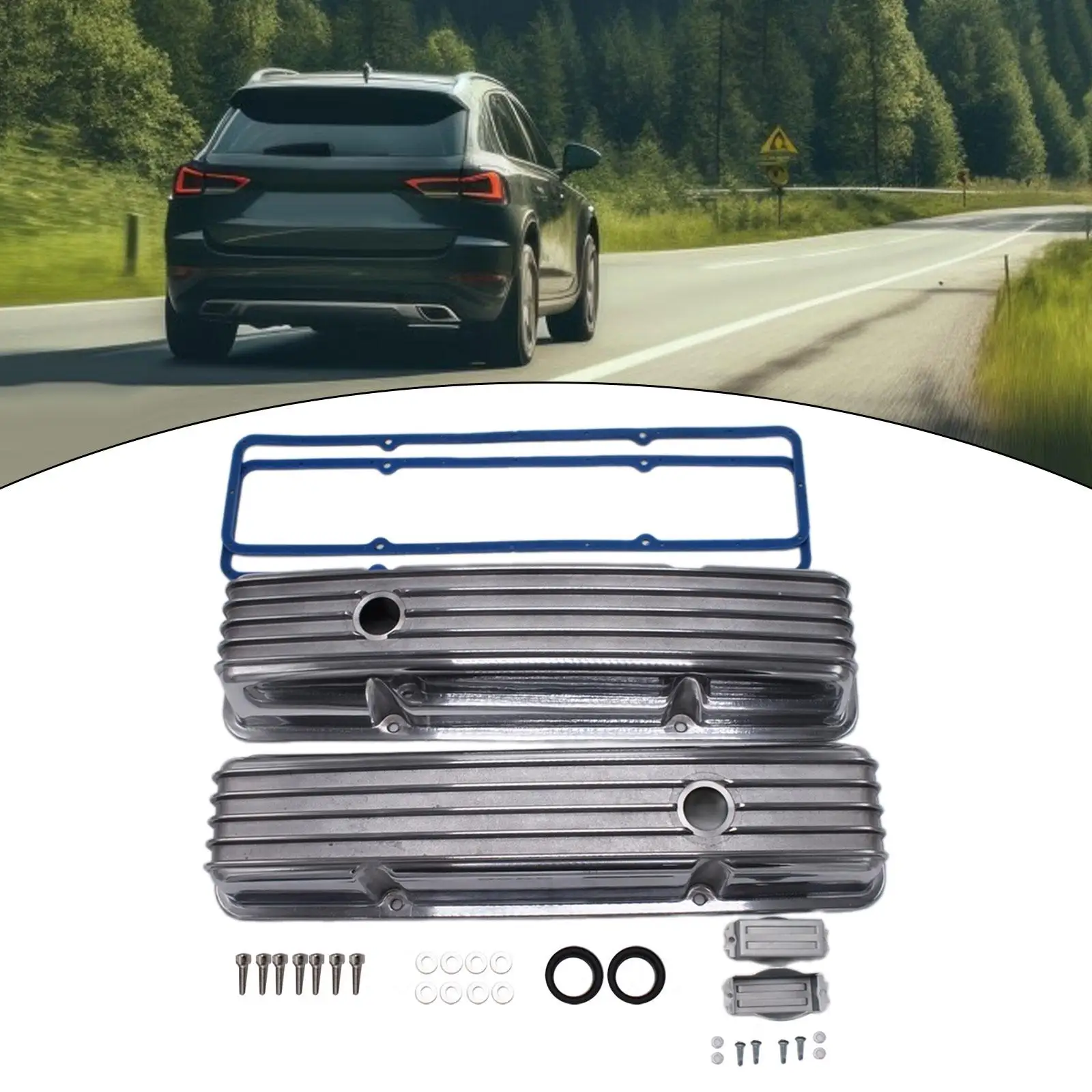 Retro-Finned-Tall-Valve-Covers-Set-Polished-Bonnet-for-Chevy-Sbc-327 ...