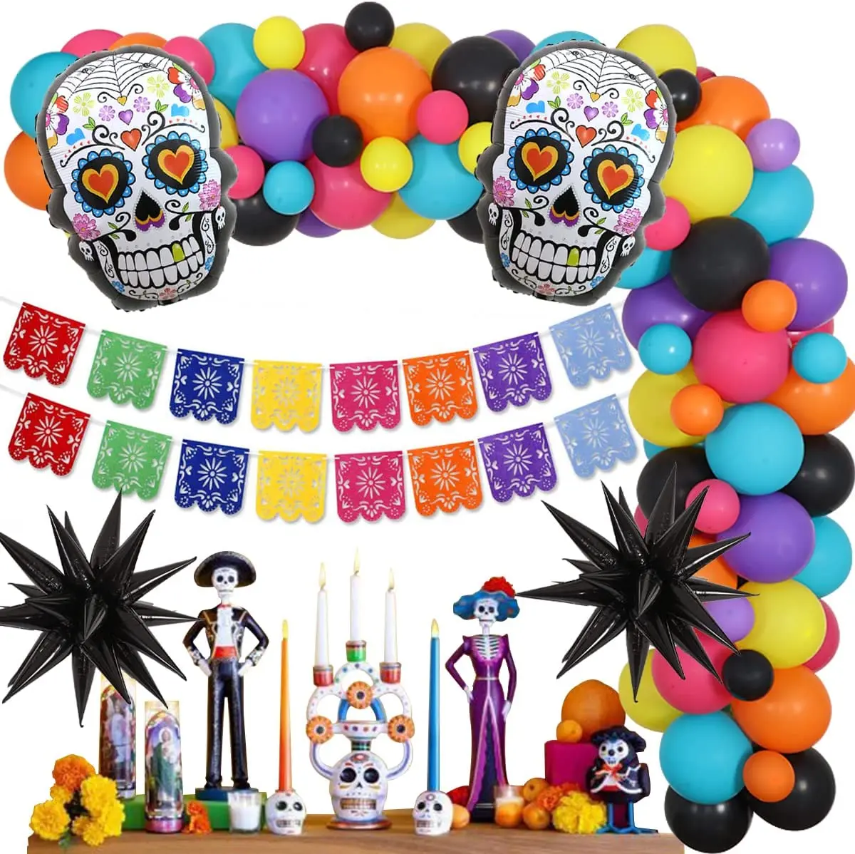 Dia De Los Muertos Skull Decorations