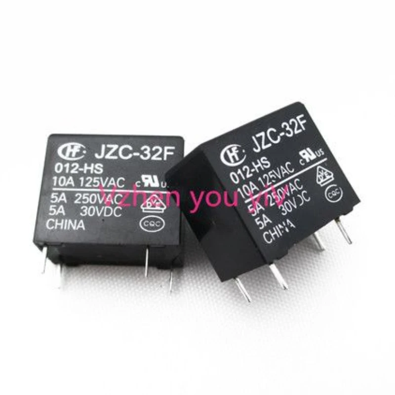 5PCS JZC 32F HF32F JZC 32F 012 HS 5A 12VDC 12V 전원 릴레이 4Pin|릴레이| - AliExpress