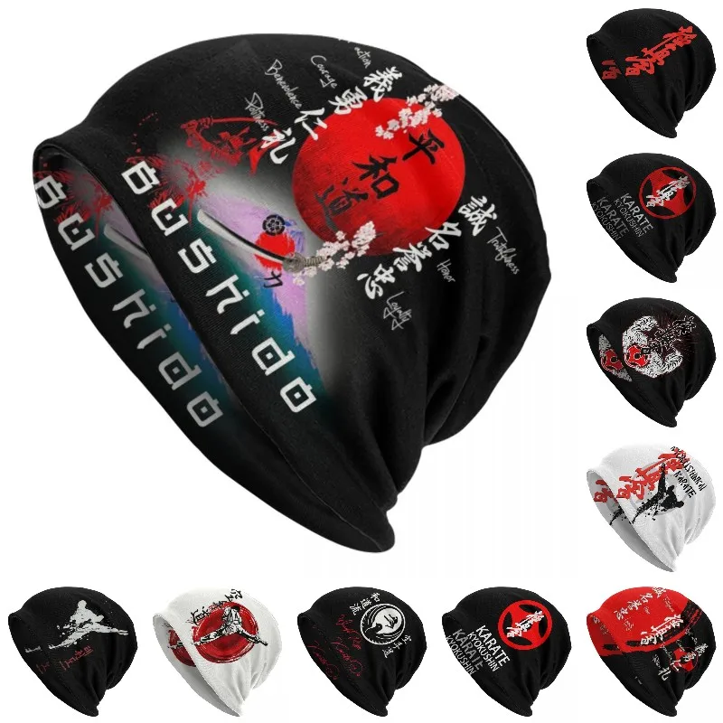 Custom Bushido Budo Karate Aikido Judo Bonnet Hats Cool Knitted Hat For ...