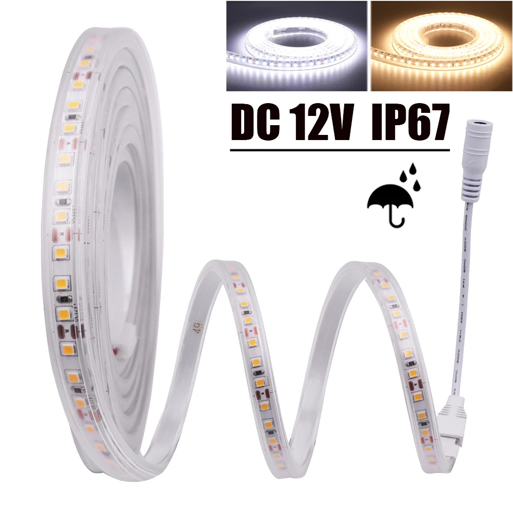 LED-Strip-12V-Waterproof-SMD-2835-120LEDs-M-CRI-80RA-Flexible-Ribbon ...