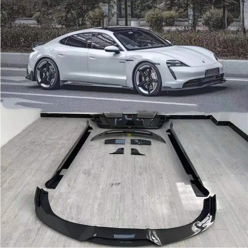 Porsche Taycan 2019 2020 2021 2022 High Quality Real Carbon Fiber Front ...