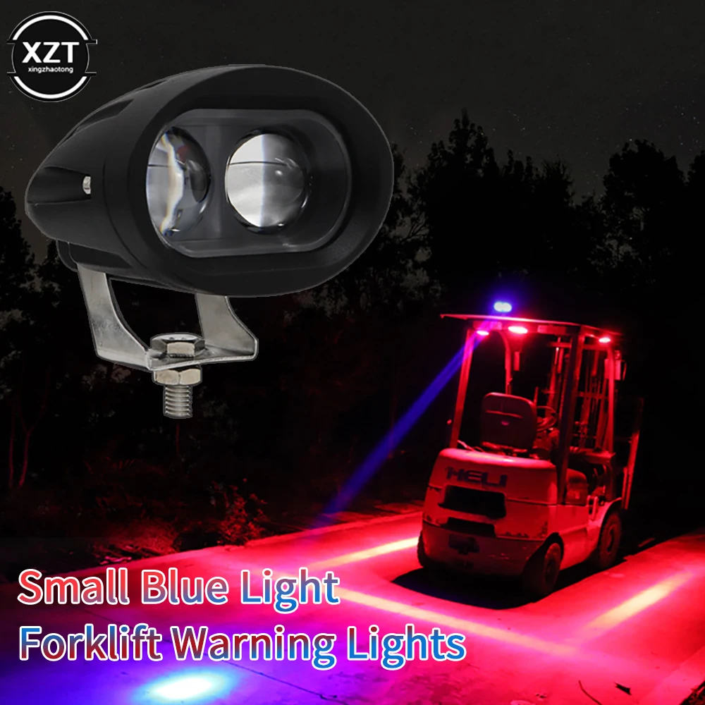 20W-Oval-Forklift-Lamp-LED-Blue-Spotlight-12-60V-DC-Safety-Working ...