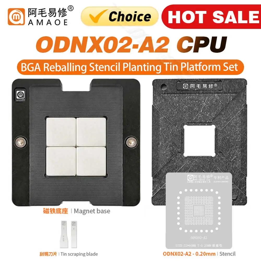 AMAOE ODNX02-A2 CPU BGA Soldering Template Kit For Switch Game Console ...