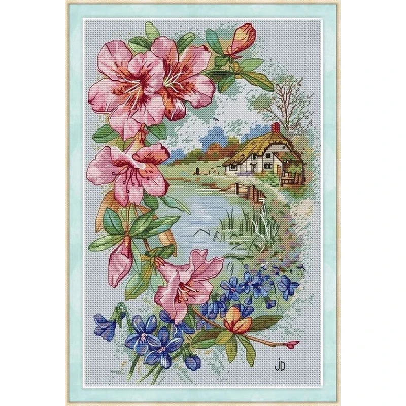 ZZ8895-DIY-Homefun-Cross-Stitch-Kit-Packages-Counted-Cross-Stitching ...