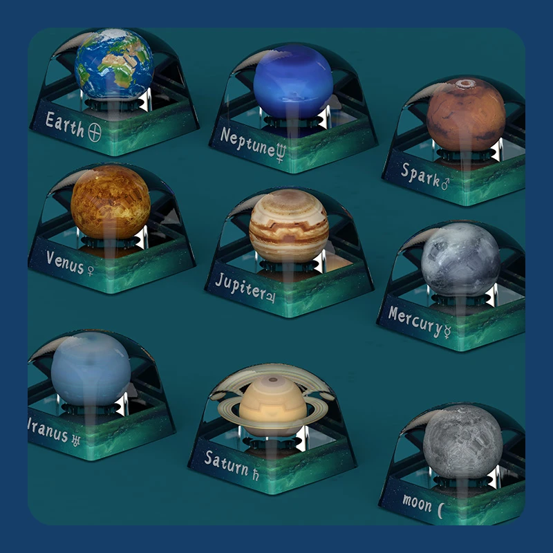 Planet-Theme-Artisan-Keycaps-Resin-3D-Print-Custom-Keyboard-Caps ...