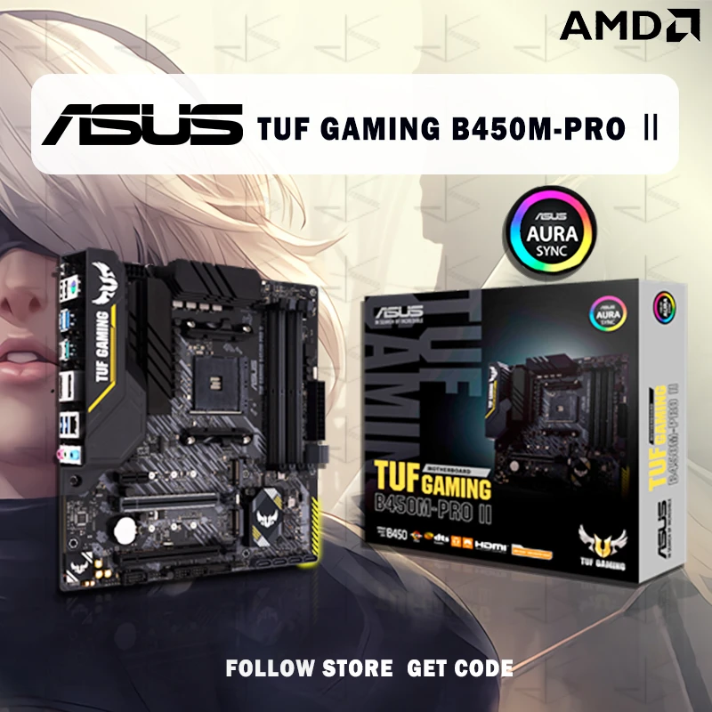 New Asus Gaming B450m Pro Amd B450 Ddr4 4400mhz 128g M.2 Sata 6gb/ Usb ...