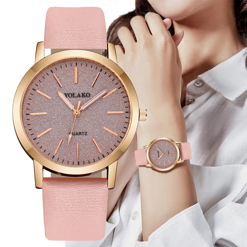 Fashion-Brand-Women-s-Watch-Luxury-Simple-Water-Pink-Frosted-Scale ...