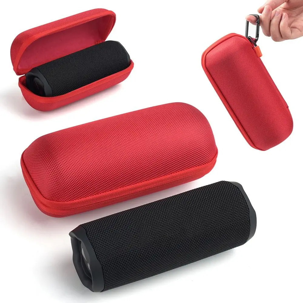Hard Shell Speaker Carrying Case Water Resistant Durable Storage Bag ...