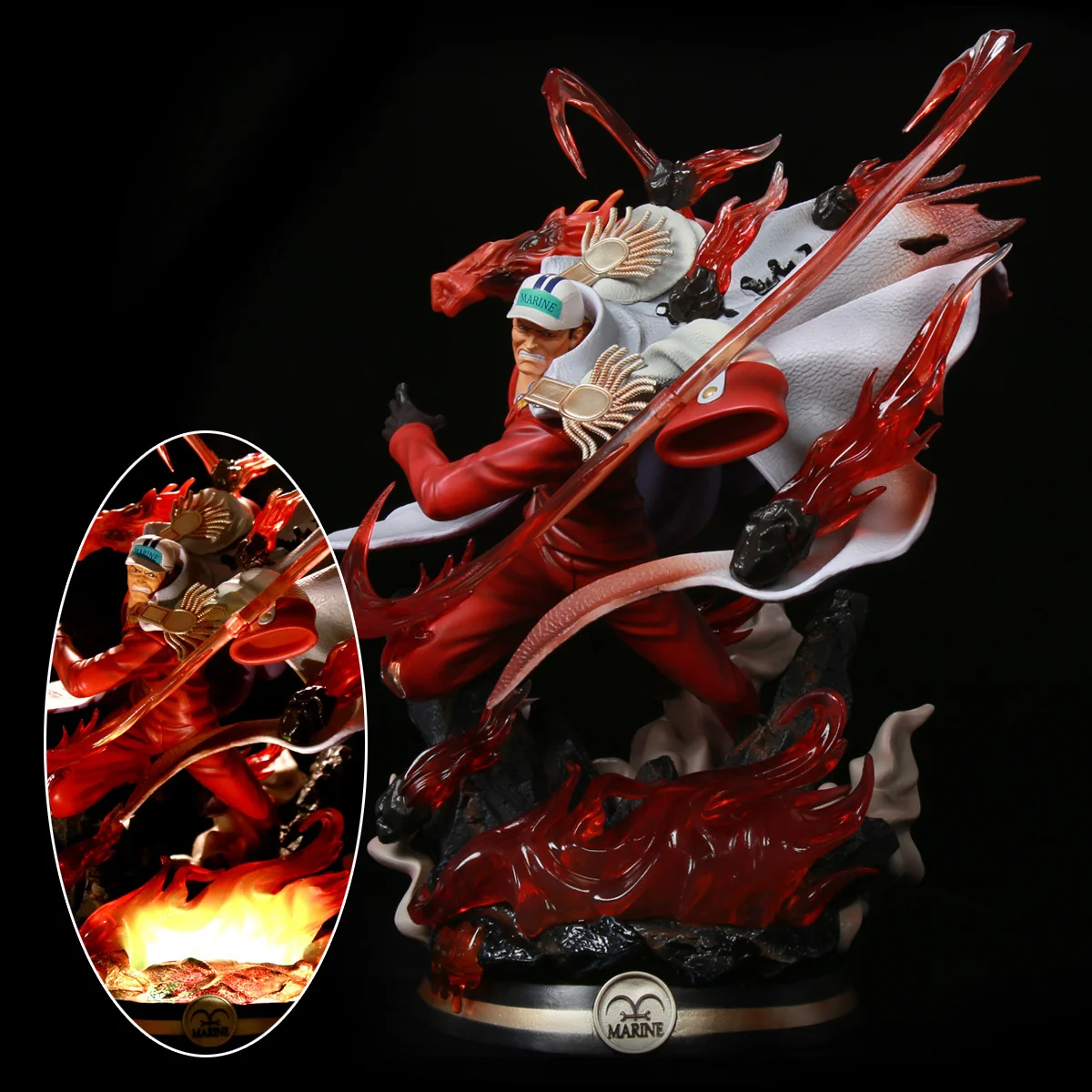 One Piece Figure Oversized Akainu Admirals Action 37cm PVC | One piece ...