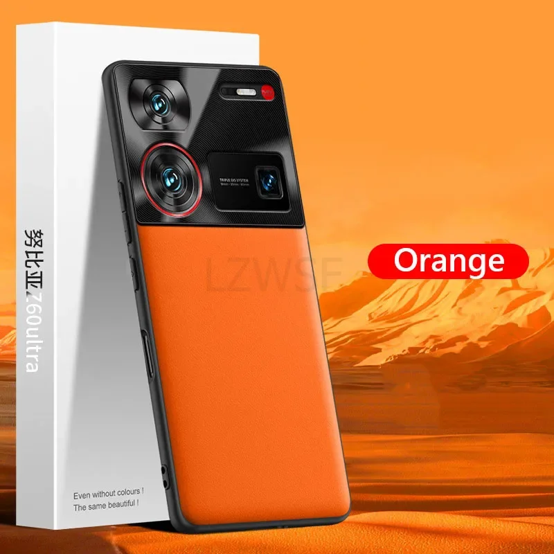 For-ZTE-Nubia-Z60-Ultra-Z60Ultra-5G-Case-Simple-Plain-Skin-Leather-Soft ...