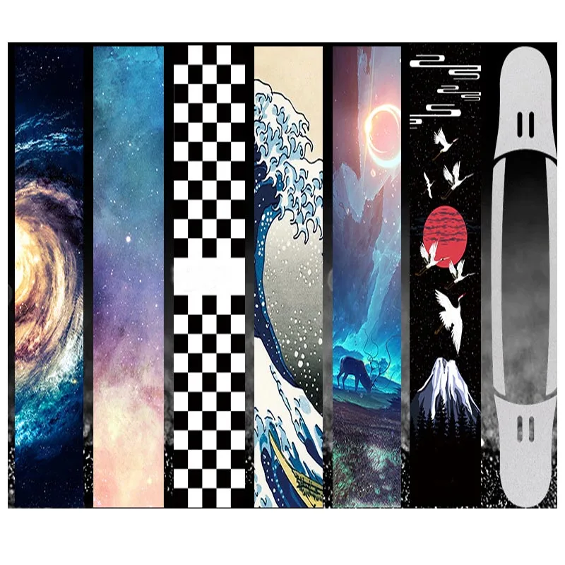 Skateboard Sandpaper Scooter Board Grip Tape Longboard Deck DIY Cruiser ...