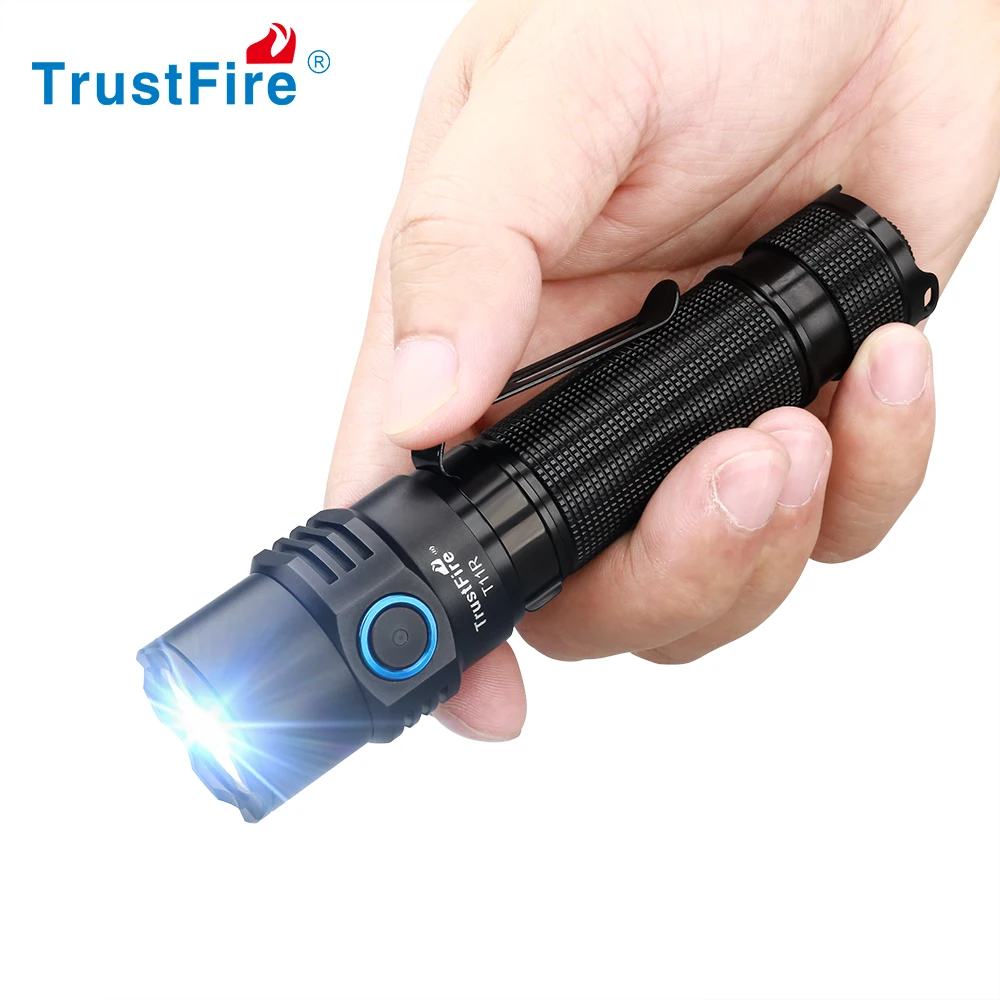 Trustfire t11r led lanterna tática recarregável 1800lumen poderoso ...
