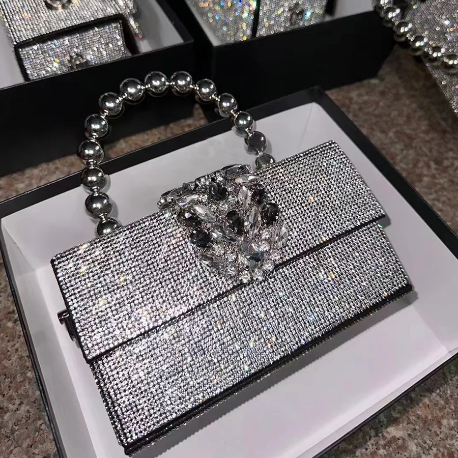 Luxury-Diamond-Square-Box-Women-Handbag-Crystal-Shiny-Rhinestone ...