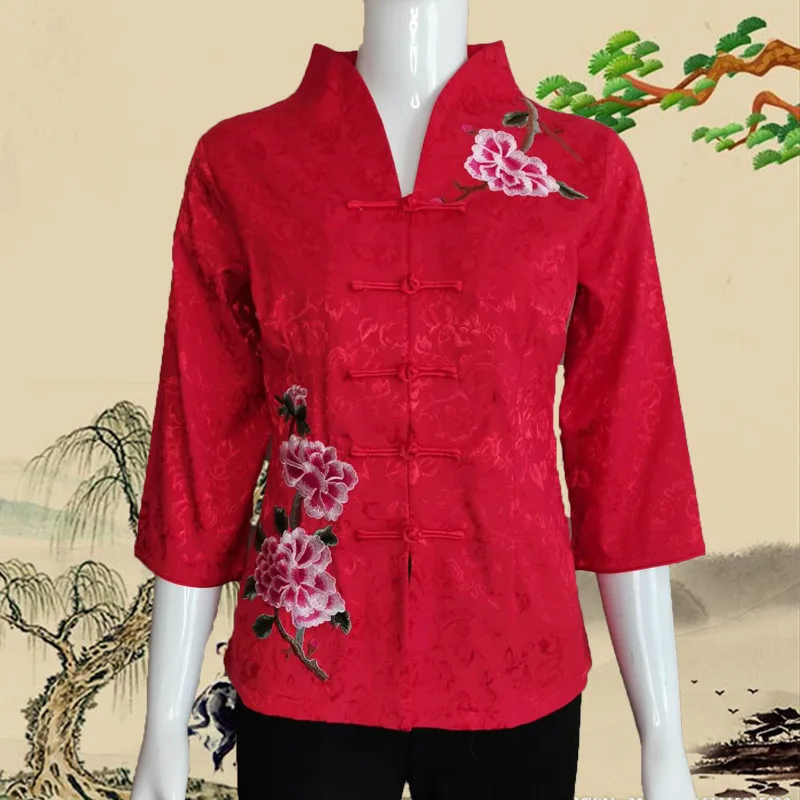 Women-Tang-Clothes-New-Year-Hanfu-Qipao-Top-Chinese-Style-Cheongsams ...