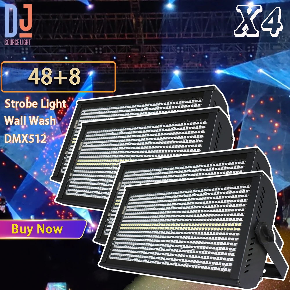 Atomic-luces-estrobosc-picas-RGBW-para-escenario-48-8-segmentos-efecto ...