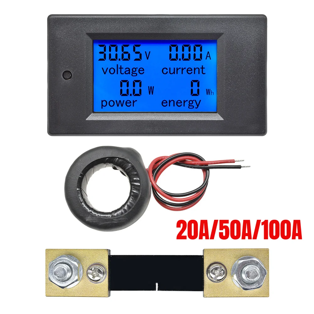 PZEM-061-AC-100A-80-260V-Digital-Energy-Meter-Voltage-Power-Watt-Meter ...