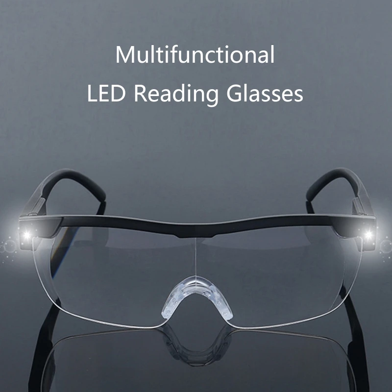 Gafas-de-lectura-de-dise-o-de-moda-con-luz-lentes-de-aumento-con-luz ...