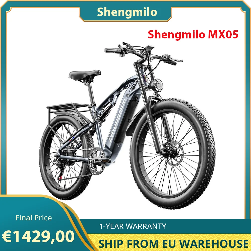 Shengmilo MX05 Electric Bike 26" 500W Bafang Motor 42km/h Max Speed ...