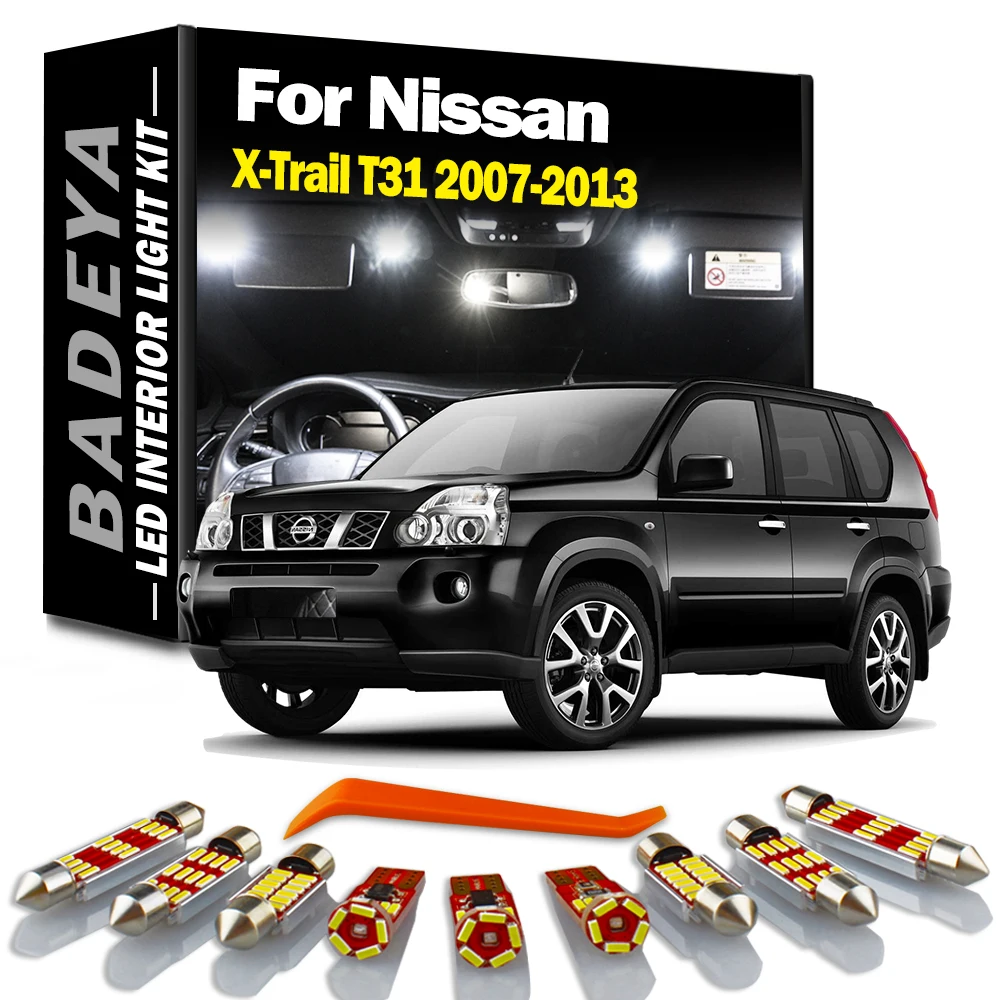 12Pcs-Canbus-LED-Interior-Light-Trunk-Bulbs-Kit-For-Nissan-Xtrail-X ...