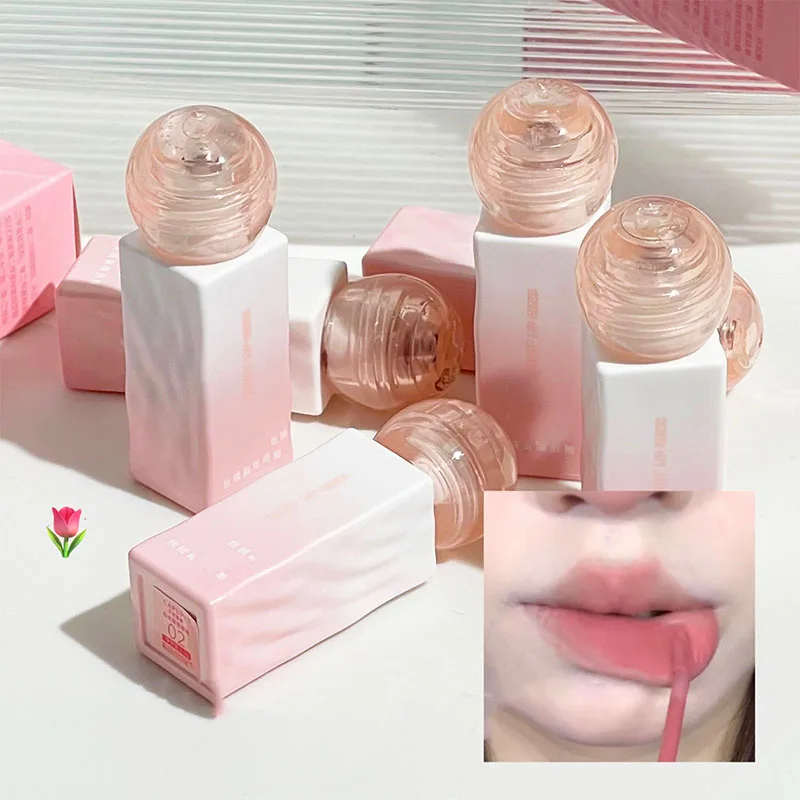 Creamy Lip Mud Matte Velvet Lip Glaze Lipstick Lasting Non-stick Cup ...