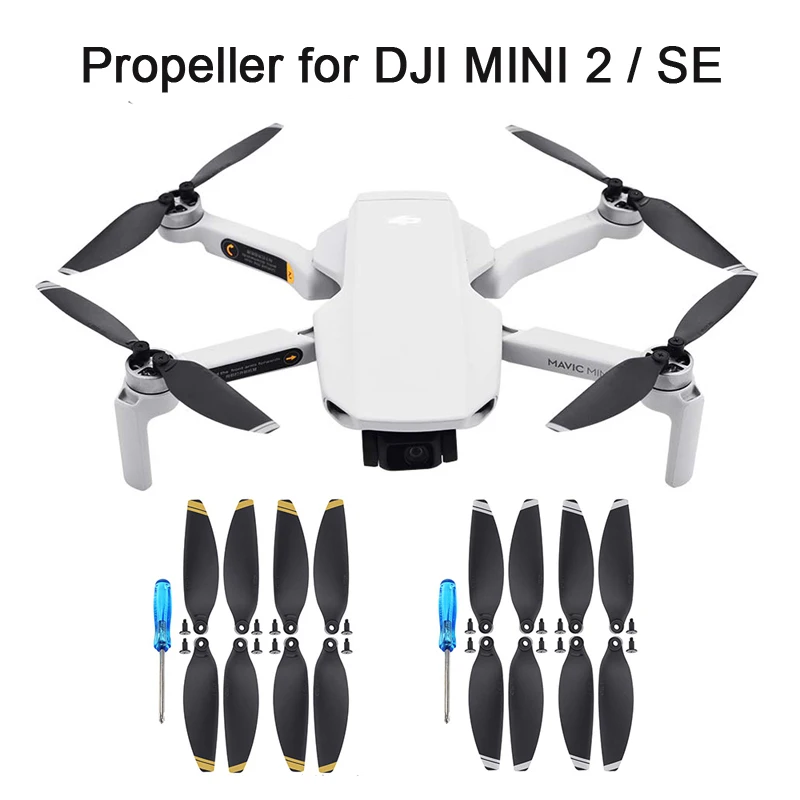 8pcs Propellers For Dji Mavic Mini 2 / Se Drone Props Blade Flight ...
