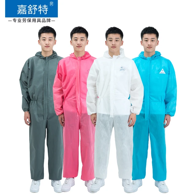 One-piece isolation dust-proof suit with cap Breathable breeding ...