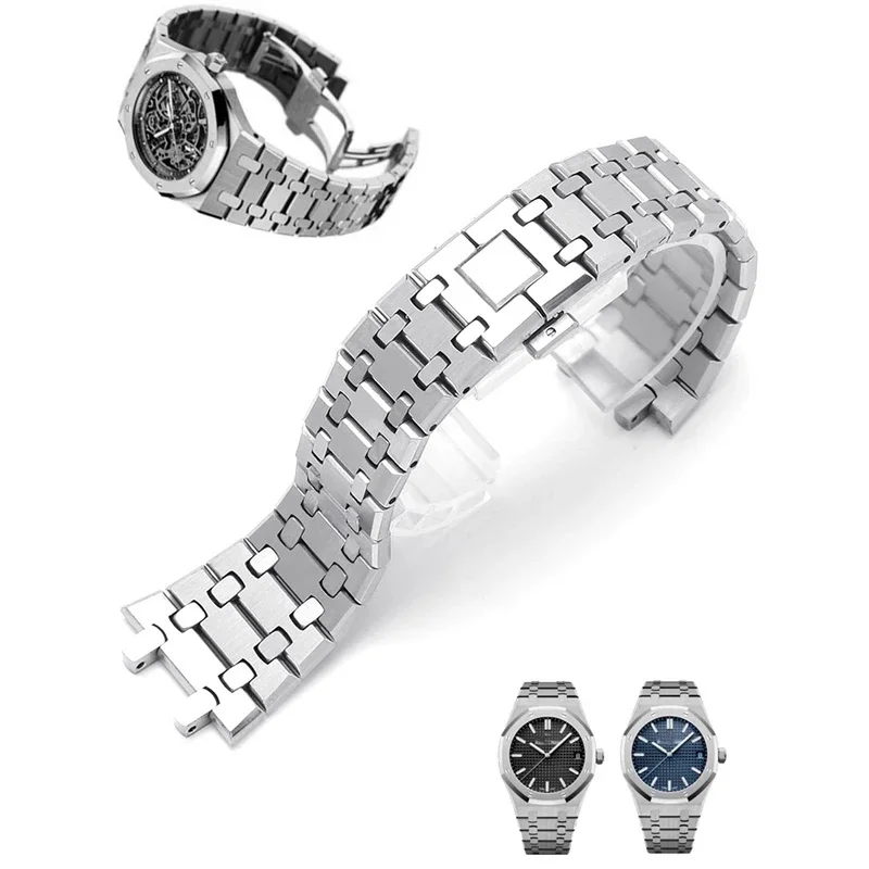 316 Stainless Steel watch band For AP 15400 Audemars Piguet Royal Oak ...