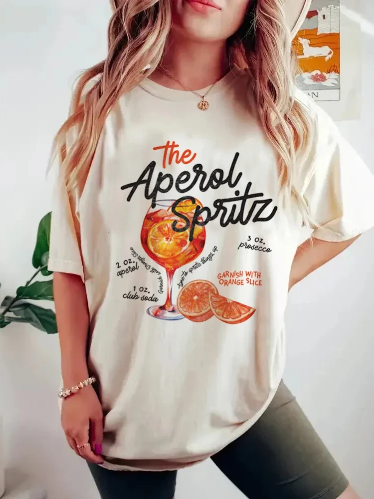 Plus Size Women Clothing Aperol Spritz Retro Cocktail Graphic Tees ...