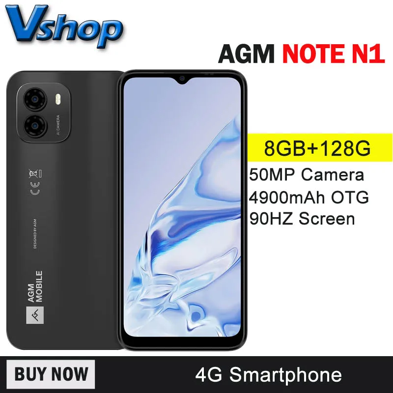AGM-NOTE-N1-Celular-8GB-128GB-4900mAh-Android-13-Unisoc-T606-50MP ...
