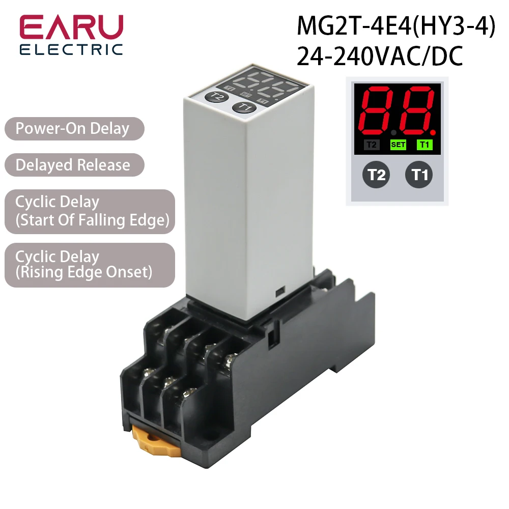 Digital Time Relay 0.1S-990H Power On Delay Off Cycle Delay Multi Mode ...