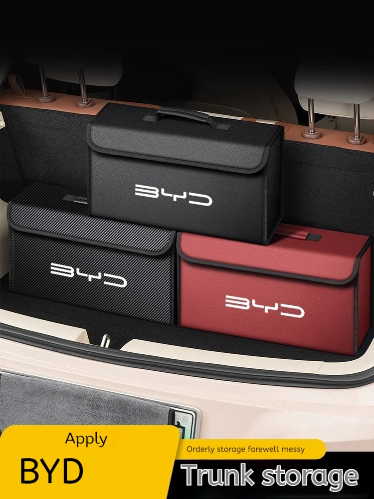 Car Trunk Storage Box Organizer Foldable Container Bag For BYD Atto3 EV ...