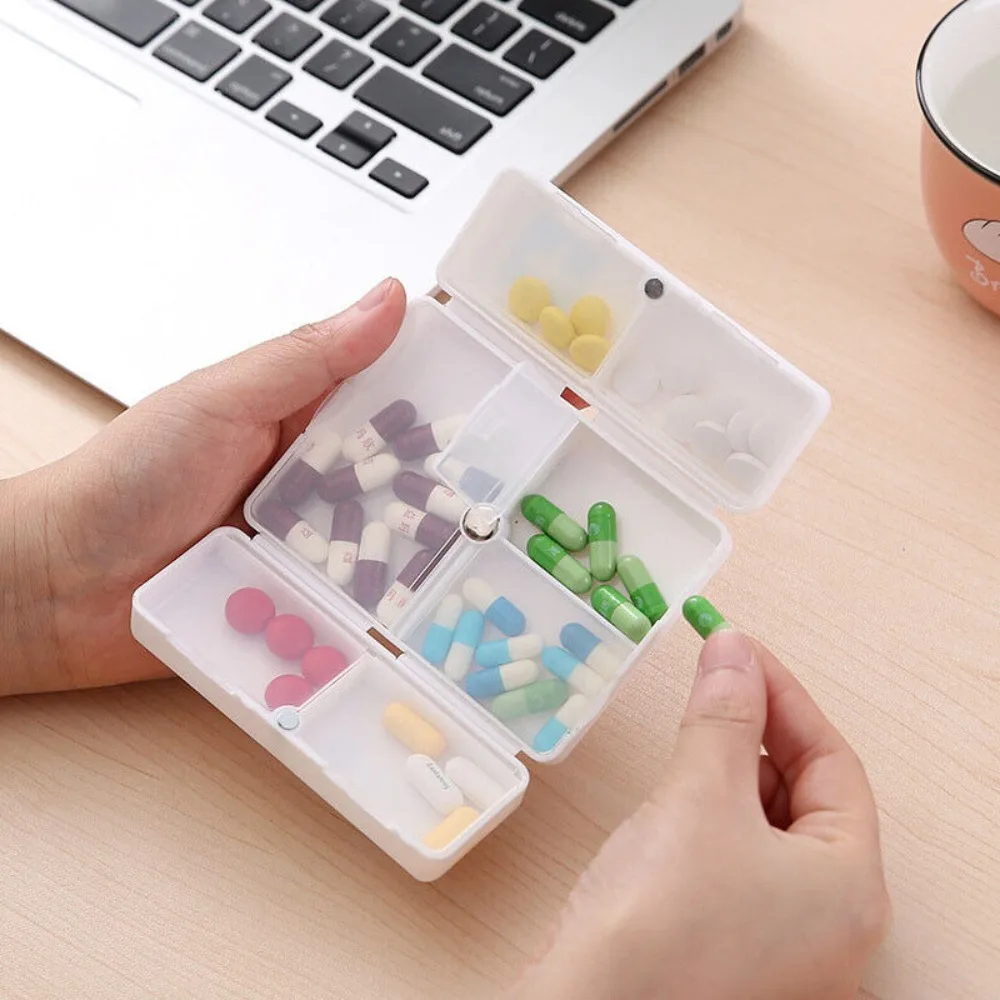 1PCS-Fold-Magnetic-Attraction-Plastic-Seven-Days-Medicine-Box-Medicine ...