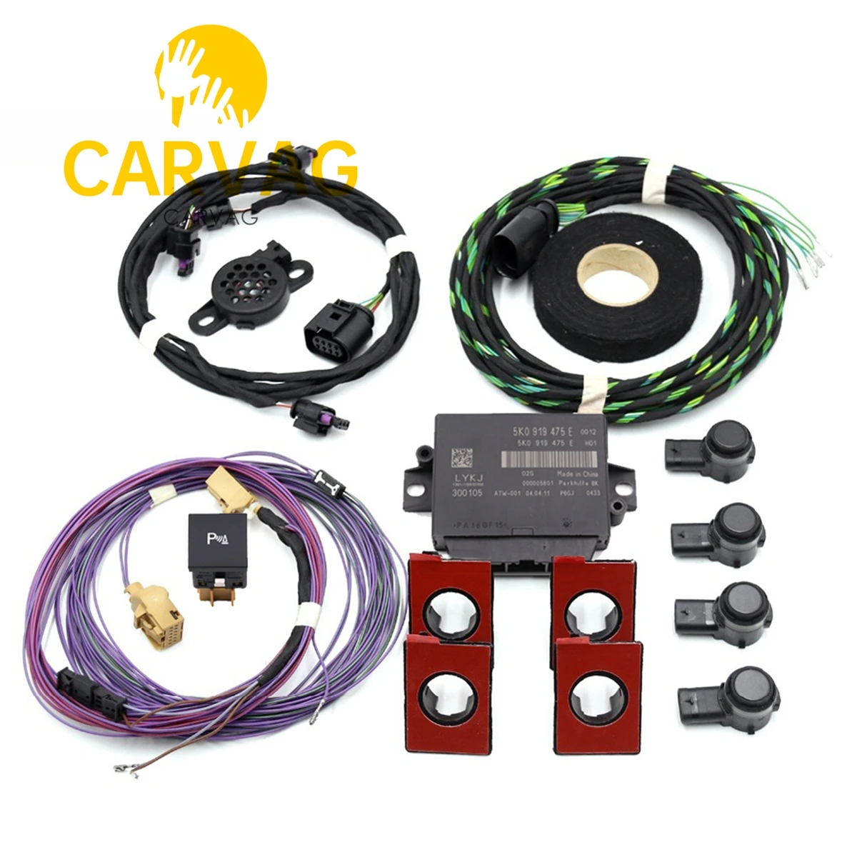 5K0919475E For VW Golf 6 MK6 Front 8K Parking Assist Set 4K to 8K Park ...