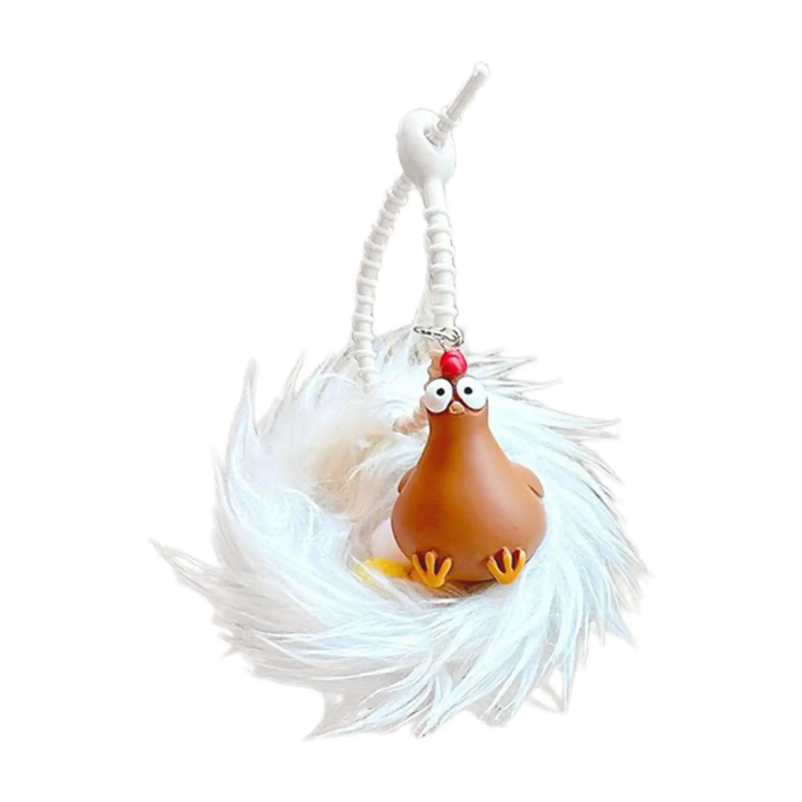 Chicken-Keychain-Cartoon-Chicken-Nest-Doll-Pendant-Animal-Doll-Keychain ...