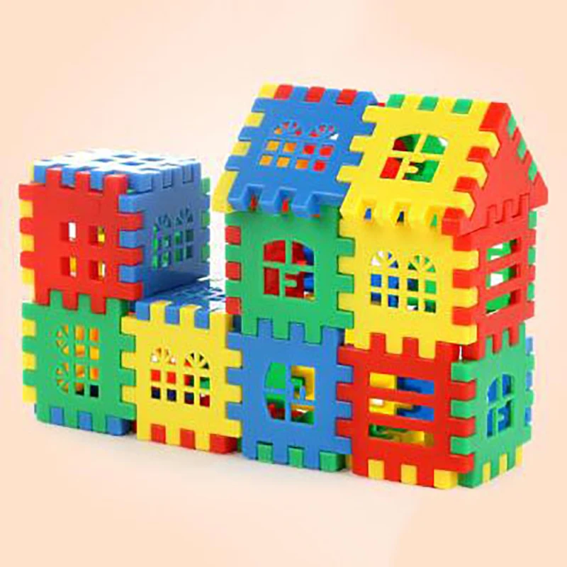 44pcs/lot Baby Paradise House Spelling Puzzle Plastic Blocks City Diy ...