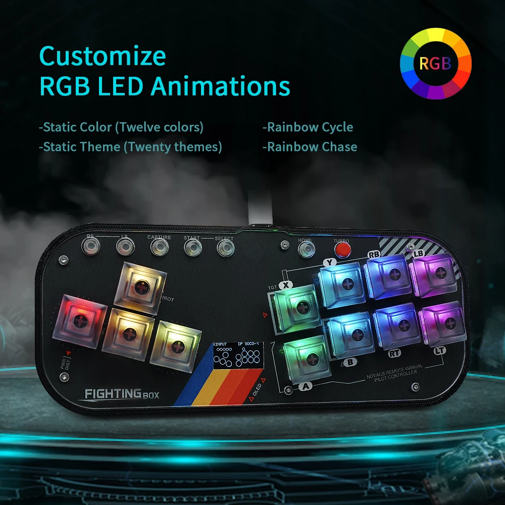 FightingBox-Mini-HitBox-Fightboard-V3-SOCD-Hot-swap-Sockets-Mechanical-Button-For-PC-PS4-PS3 ...