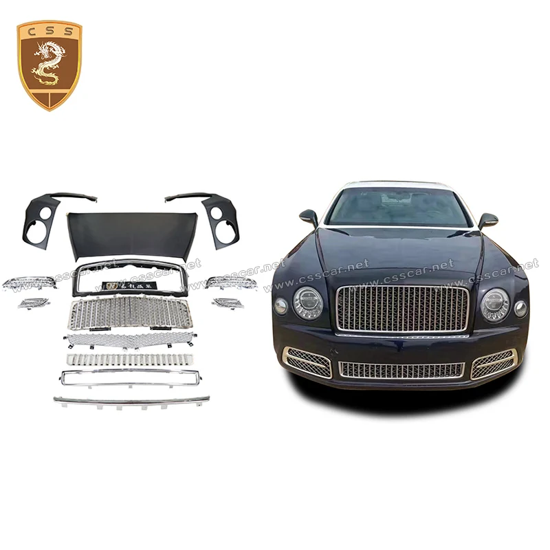 For-Bentley-Mulsanne-Upgrade-New-Style-Accessories-Kit-Fiberglass-Front ...