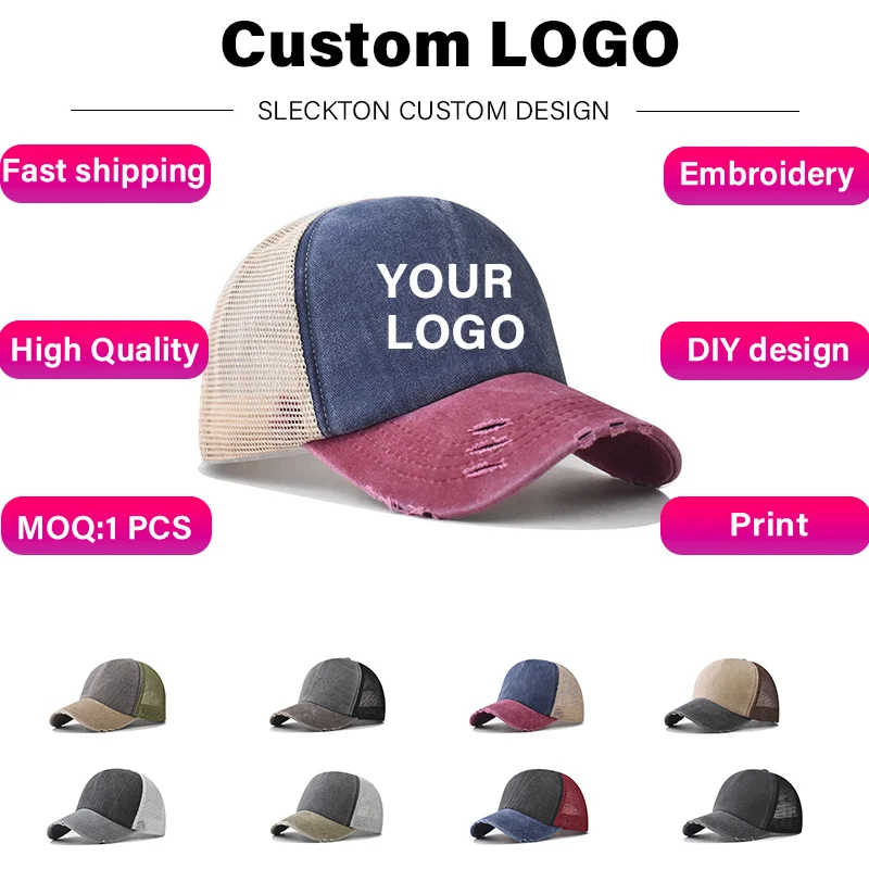 SLECKTON-Custom-Embroidery-Baseball-Cap-for-Men-and-Women-DIY-Design ...