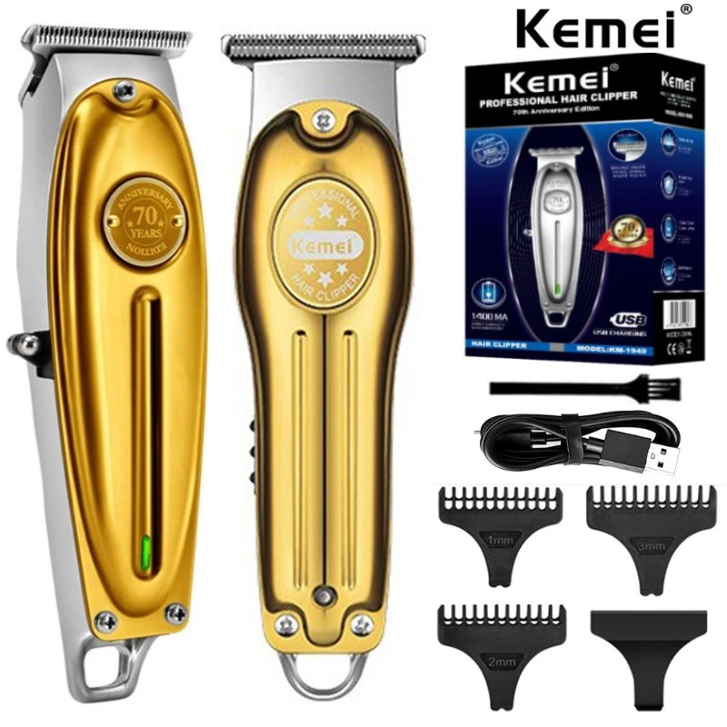Kemei KM-1949 Full Metal Professional Electric Hair Clipper Men's Beard ...