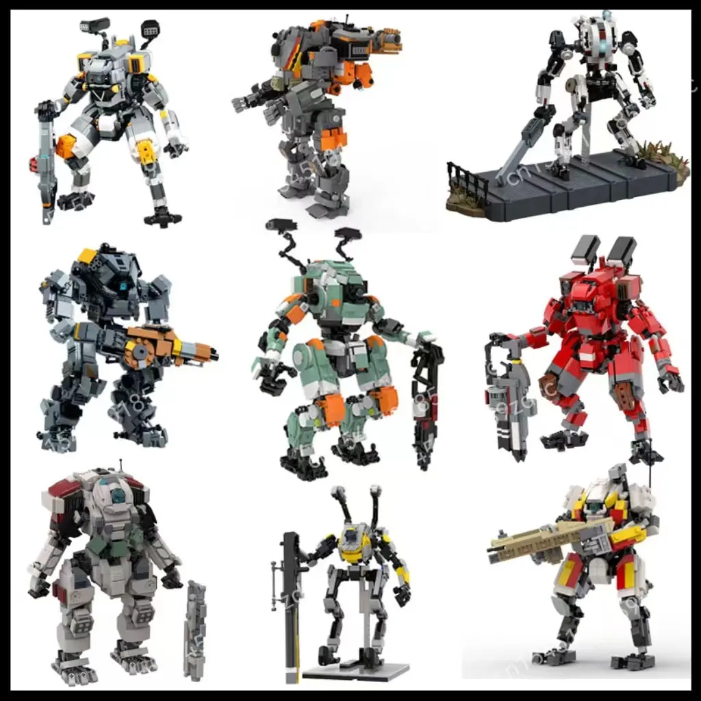Bloco-de-constru-o-Conjunto-de-Rob-Militar-MOC-Game-Titanfall-Pioneiro ...