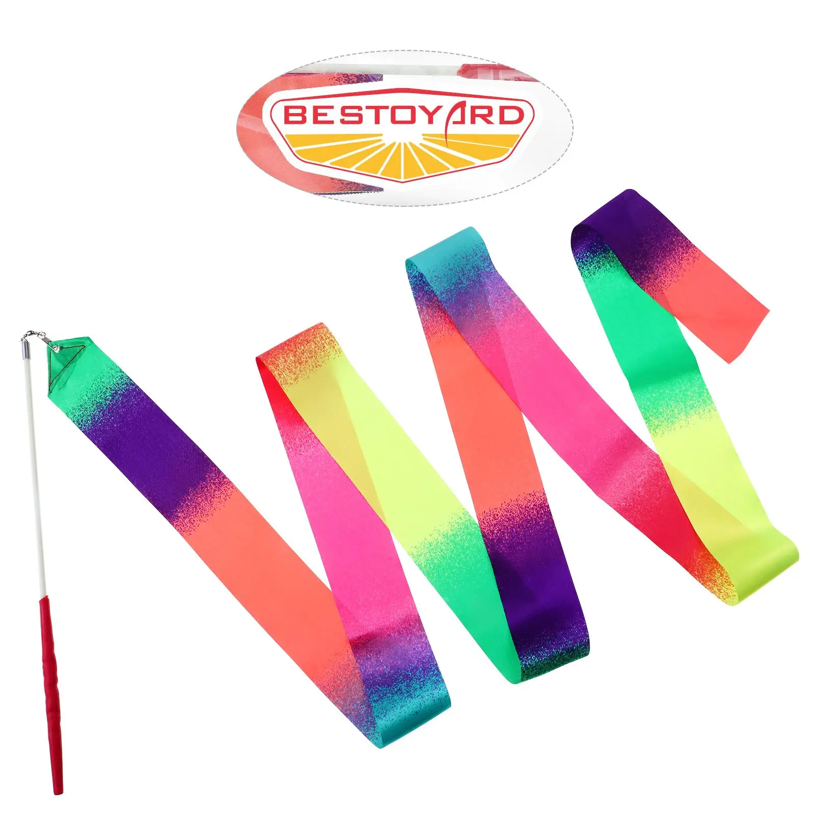 Fita-de-dan-a-colorida-para-meninas-gin-stica-Ballet-Streamer-haste ...