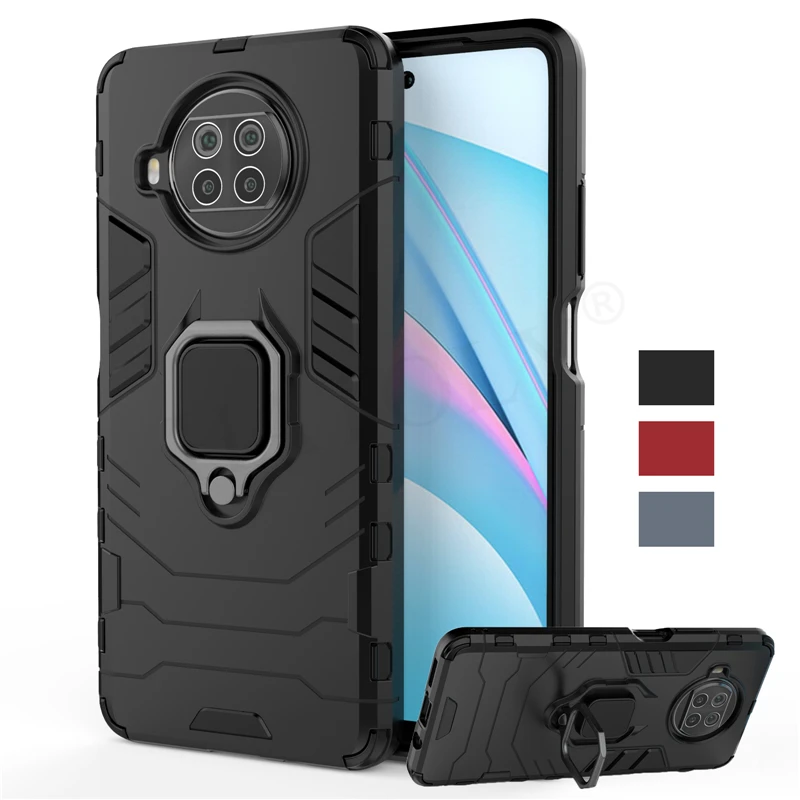 For Xiaomi Mi 10i 5G Case Shockproof Bumper Magnetic Ring Holder ...