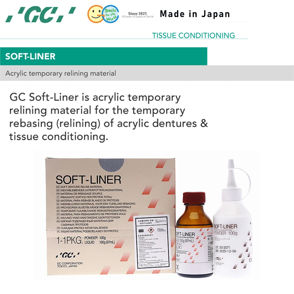 Dentadura-Soft-Liner-Material-Gc-Fuji-Tissue-Condicionador-Auto-Cura ...