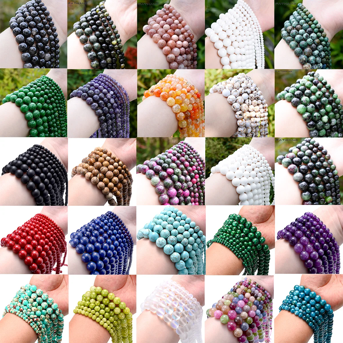 Perle-di-pietra-naturale-occhio-di-tigre-amazzonite-India-agate ...